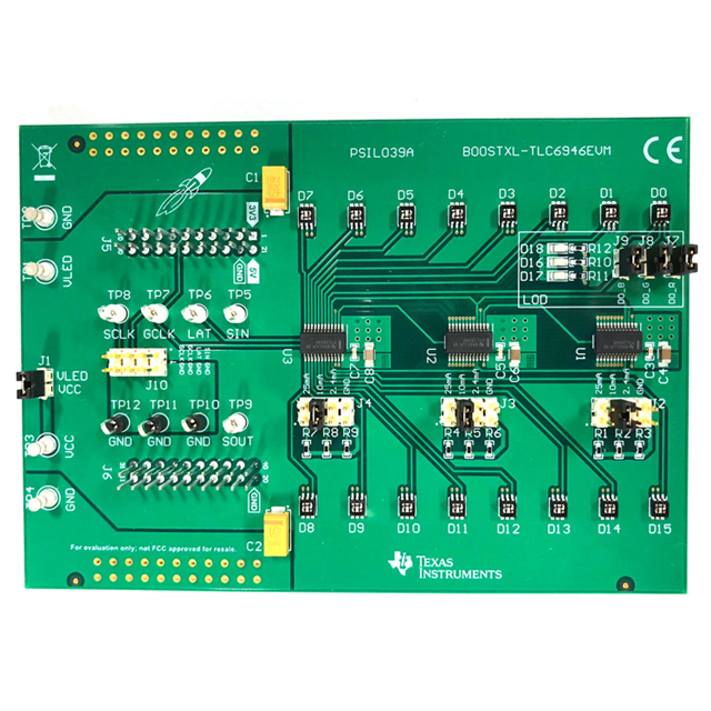 BOOSTXL-TLC6946EVM Texas Instruments | Placas de desarrollo, kits, programadores | DigiKey